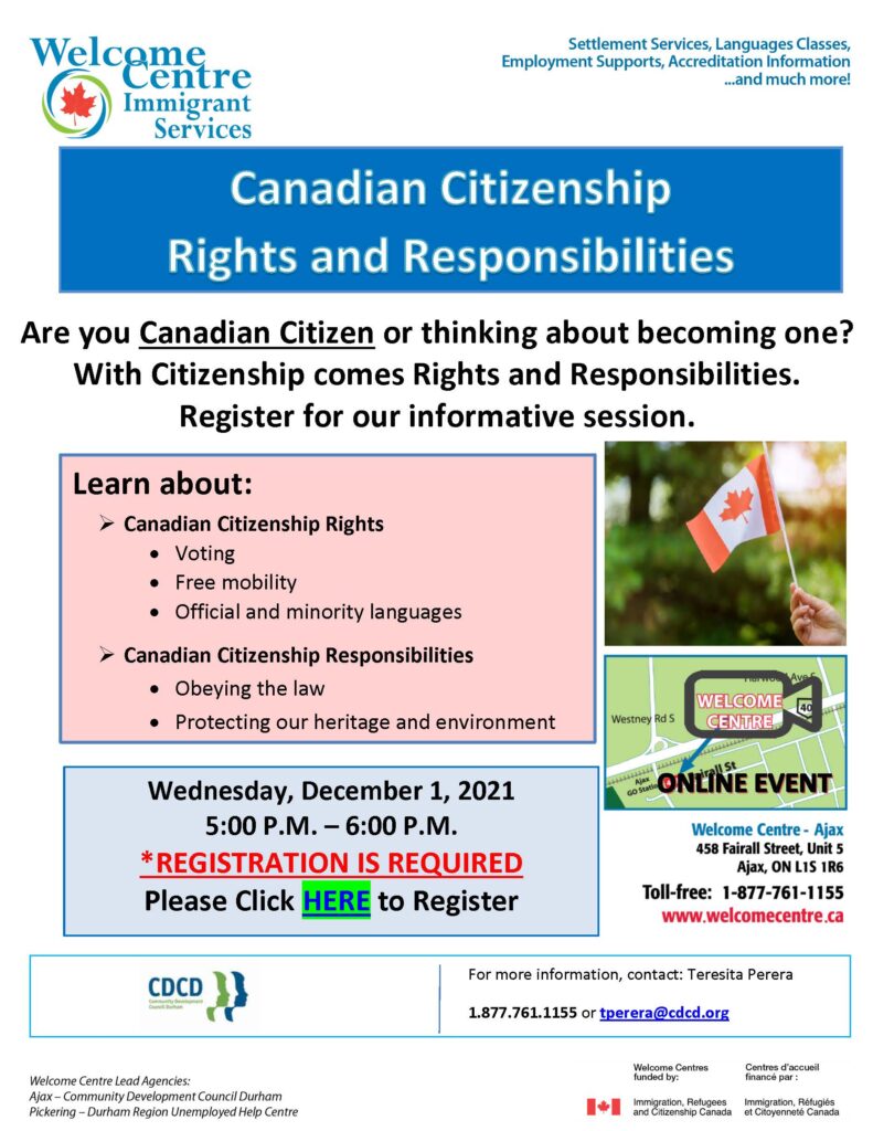 Canadian Citizenship Rights and Responsibilities – CDCD