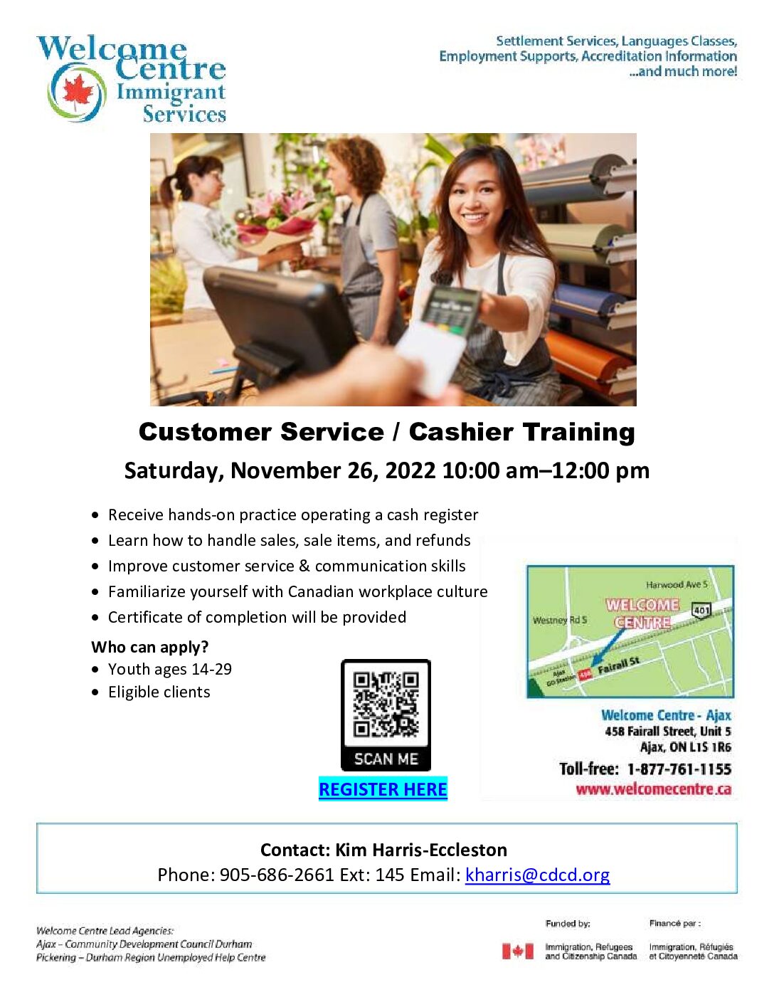 Youth – Customer Service and Cashier Training – CDCD Youth – Customer Service and Cashier Training – CDCD