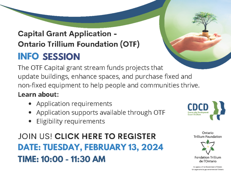 Info Session: Capital Grant Application – Ontario Trillium Foundation ...