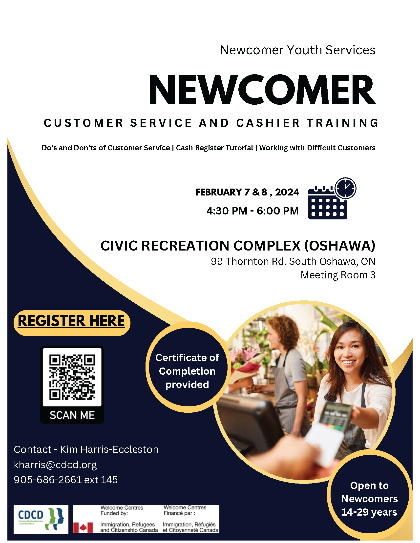 Customer Service and Cashier Training – CDCD