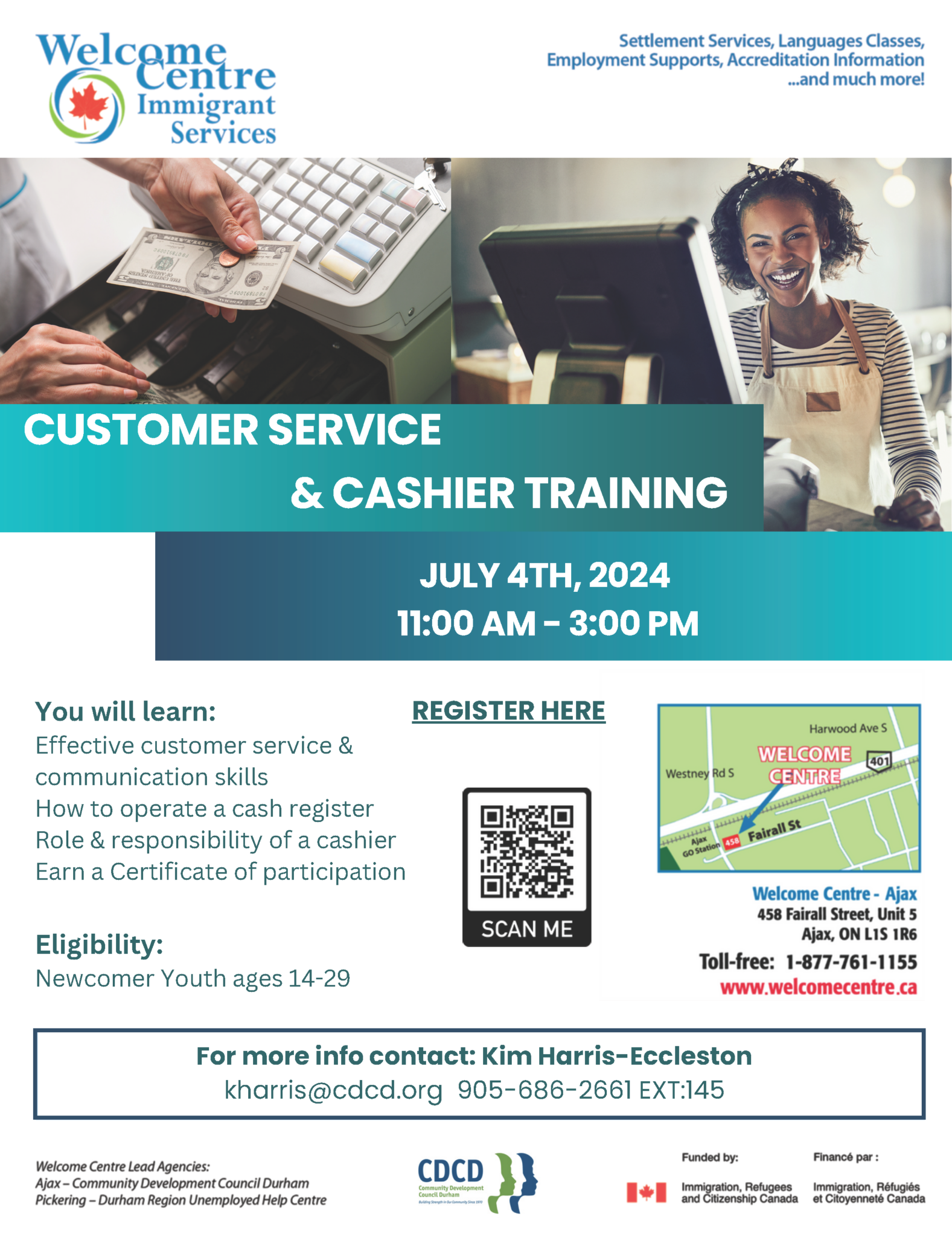 Customer Service and Cashier Training – CDCD