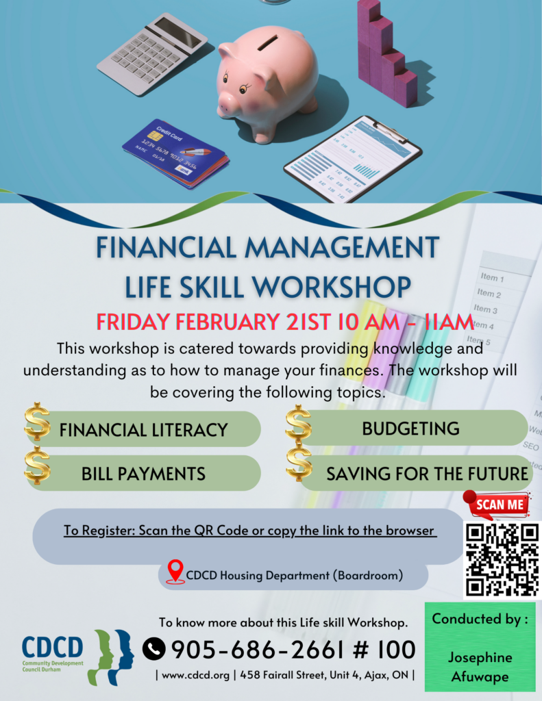 Financial Management Life Skill Workshop – CDCD